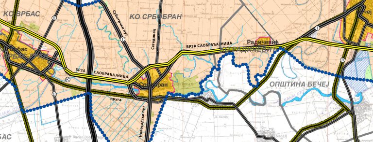 Detalji trase brze saobraćajnice Sombor-Kikinda - Srbobran Danas